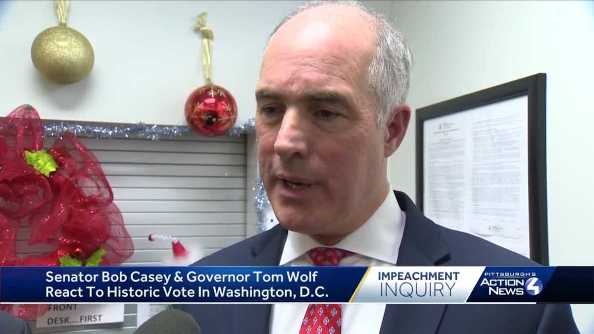 Pennsylvania's Bob Casey talks about preparing for possible trial of ...