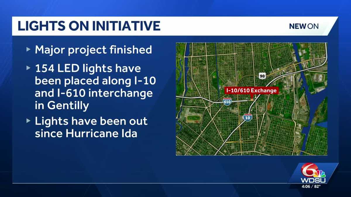 New Orleans, DOTD announces completion of lighting project