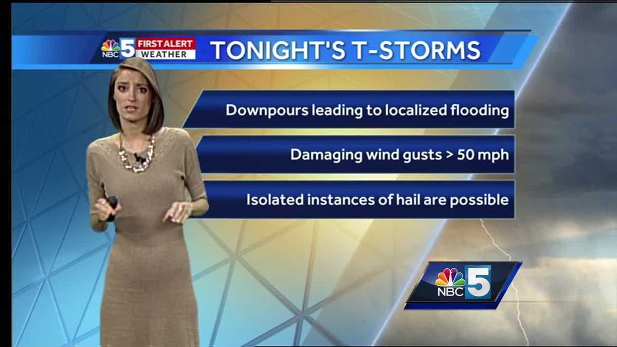 Video: Caitlin breaks down storm chances for tonight 5/1/17