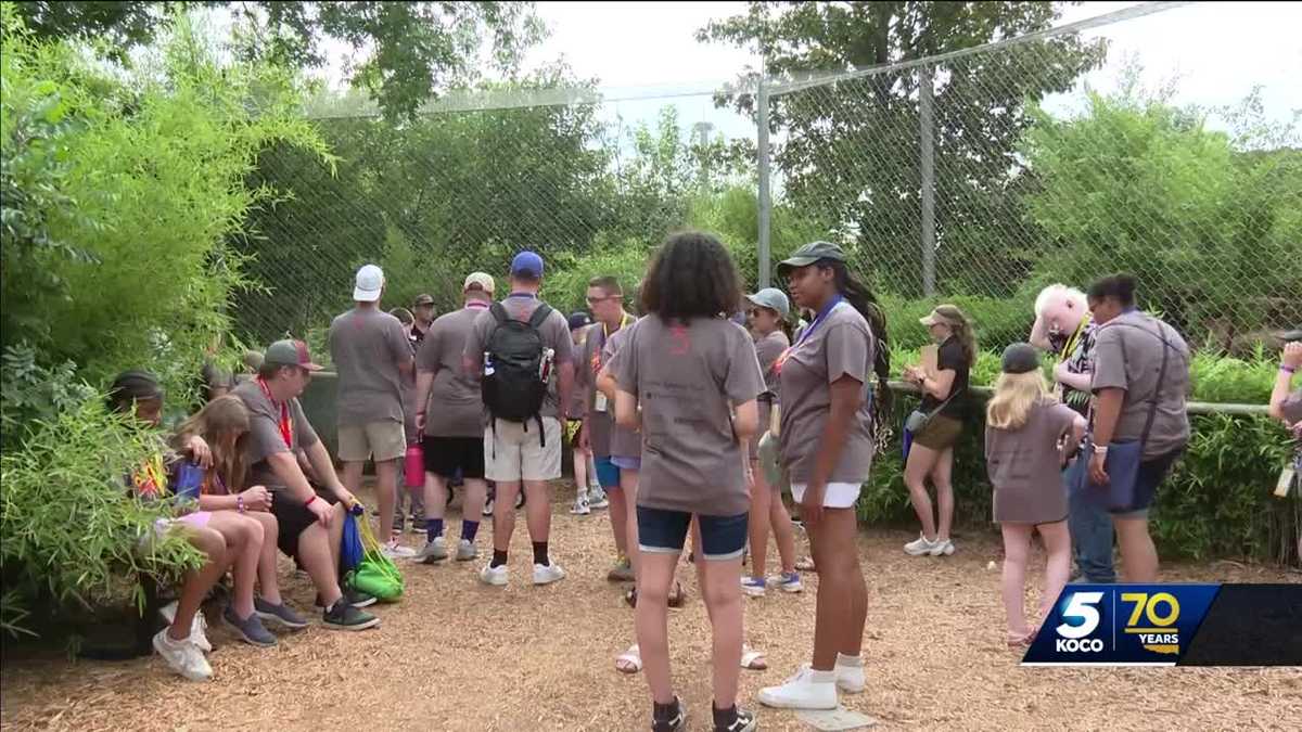 OWL Camp for visually impaired, blind children visits OKC Zoo
