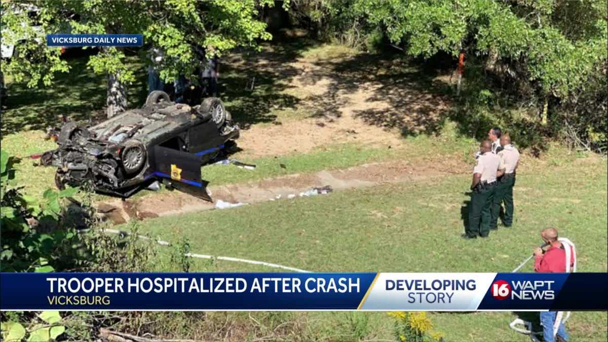 MHP Trooper hospitalized after crash
