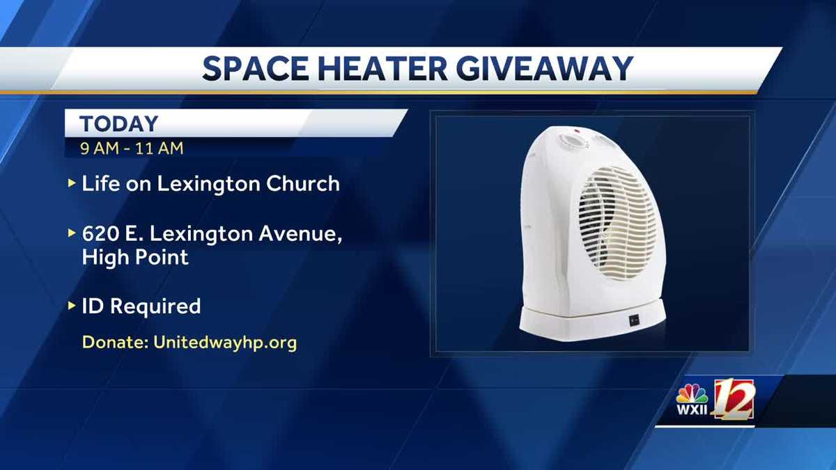 United Way of Greater High Point space heater distribution