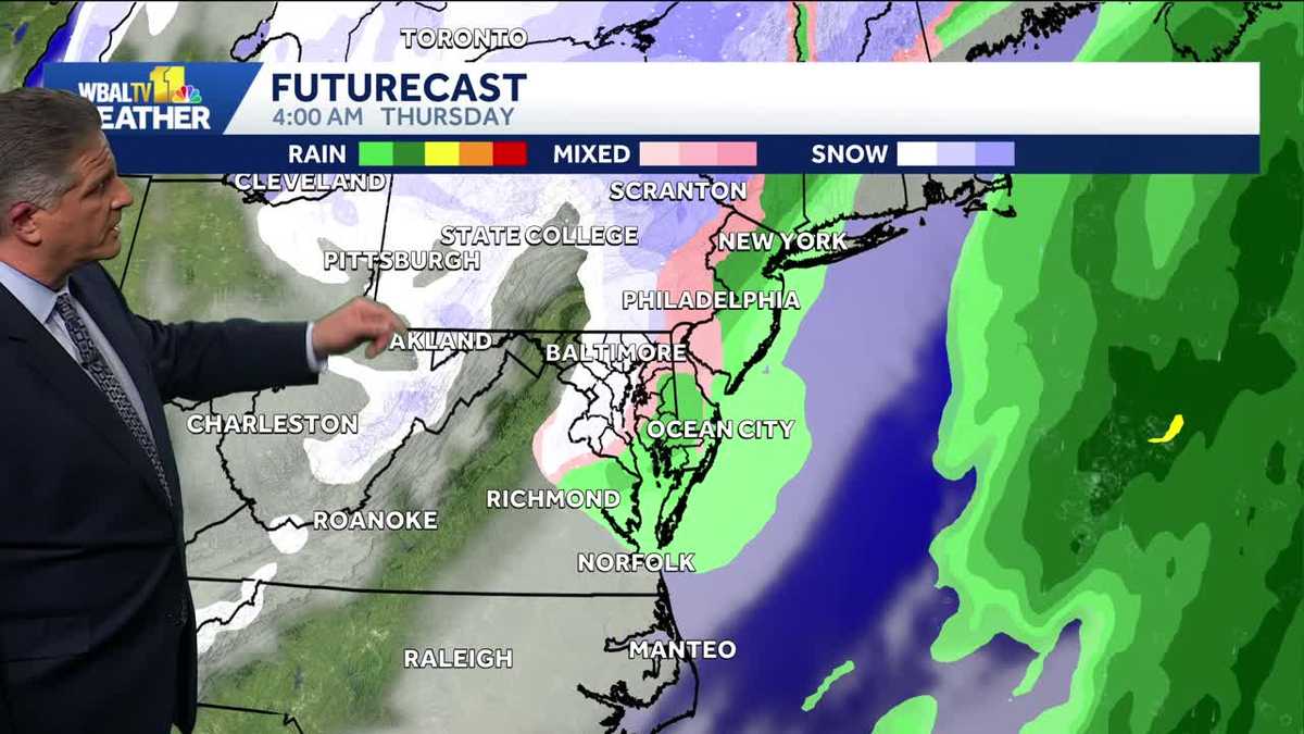 Baltimore weather: Temperatures dip as week progresses