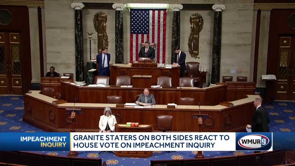 New Hampshire Representatives React To House Vote On Impeachment Inquiry