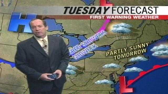 meteorologist Roger Griswold has your Tuesday forecast