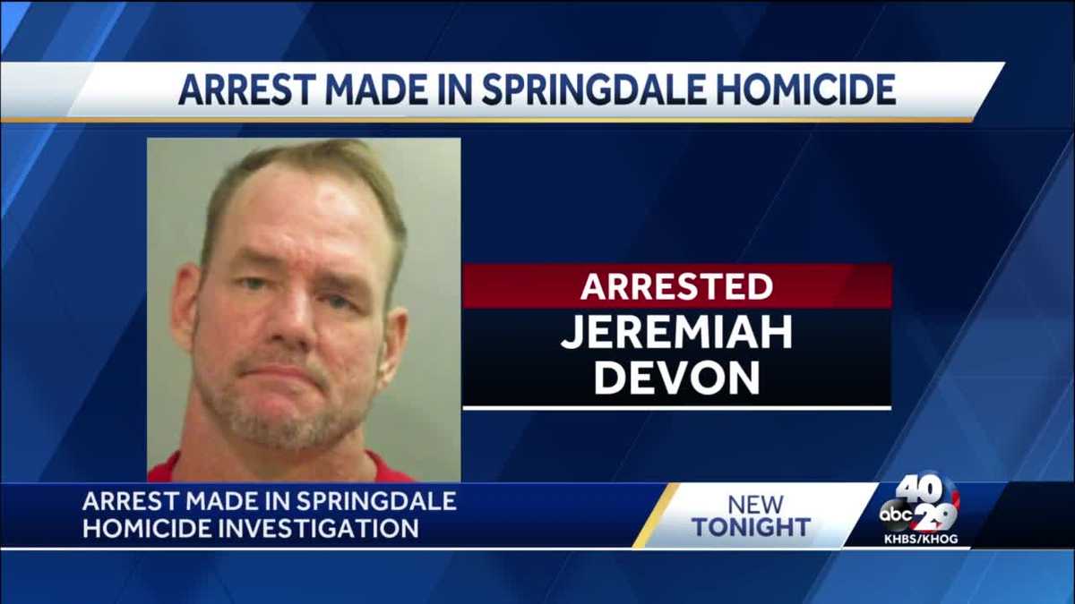 Arrest made in Springdale homicide investigation