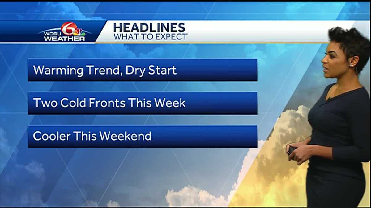 Two cold fronts this week