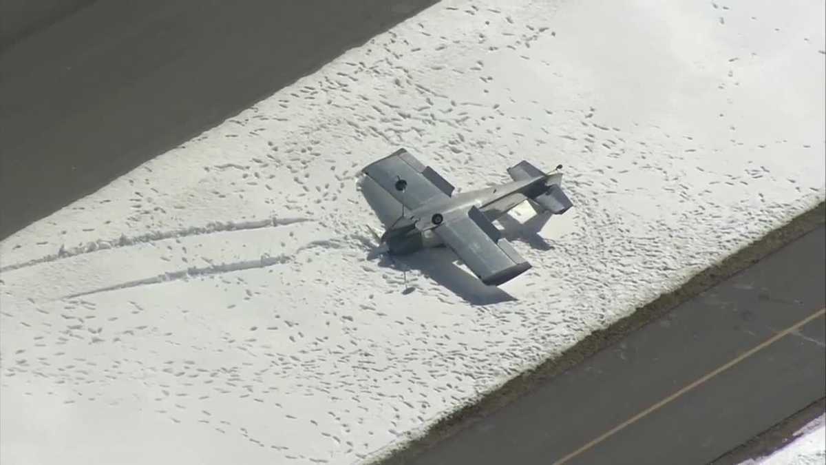 Small plane flips over while landing at NH airfield