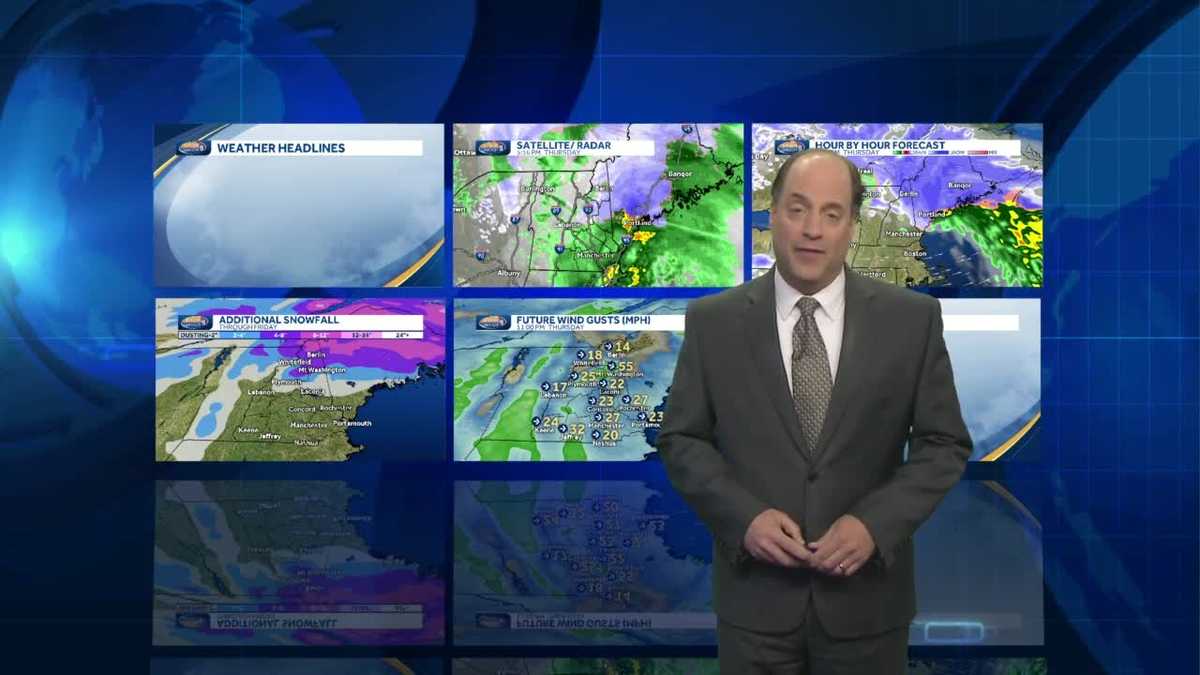 Watch: Snow to continue up north; windy Friday ahead