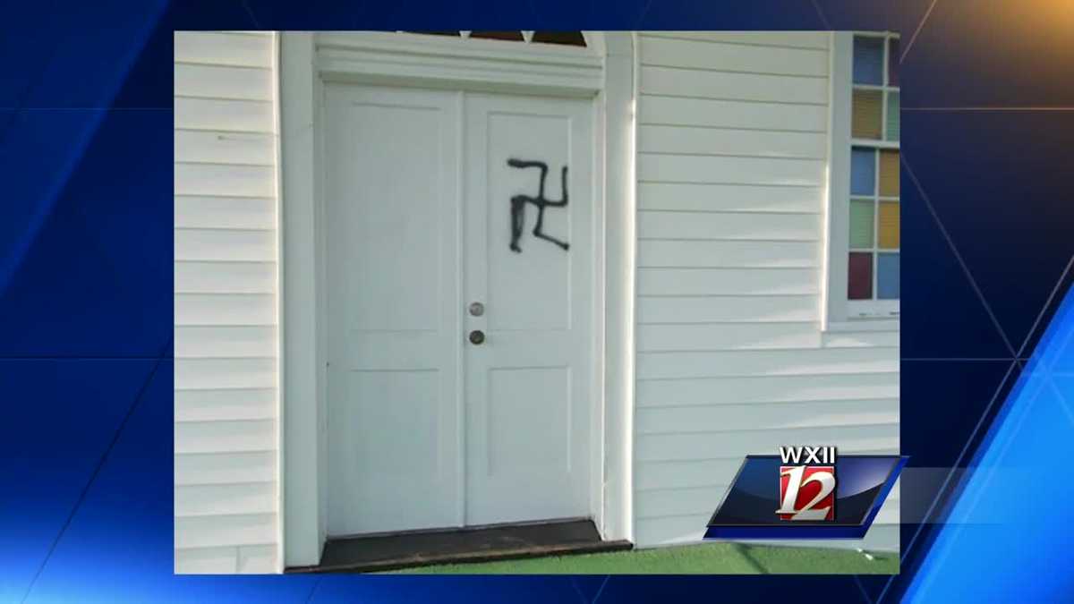 Deputy helps paint over swastika before Easter morning services at ...
