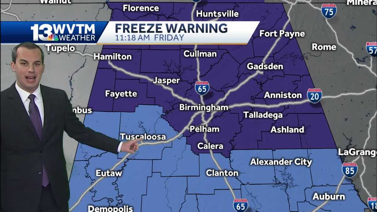 Cold again Saturday morning