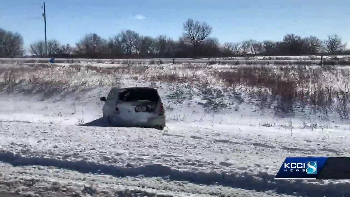Blowing snow, black ice wreak havoc on Iowa roadways