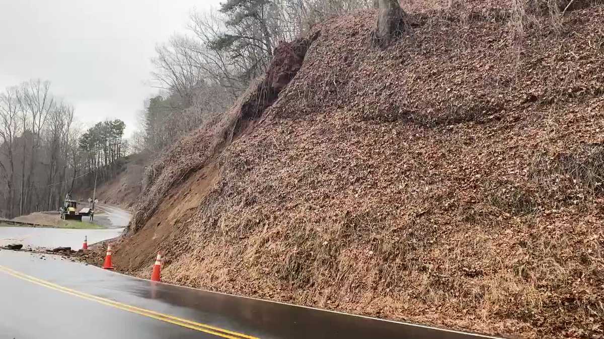 Car-sized rock, debris fall from hillside, closes Swain County highway