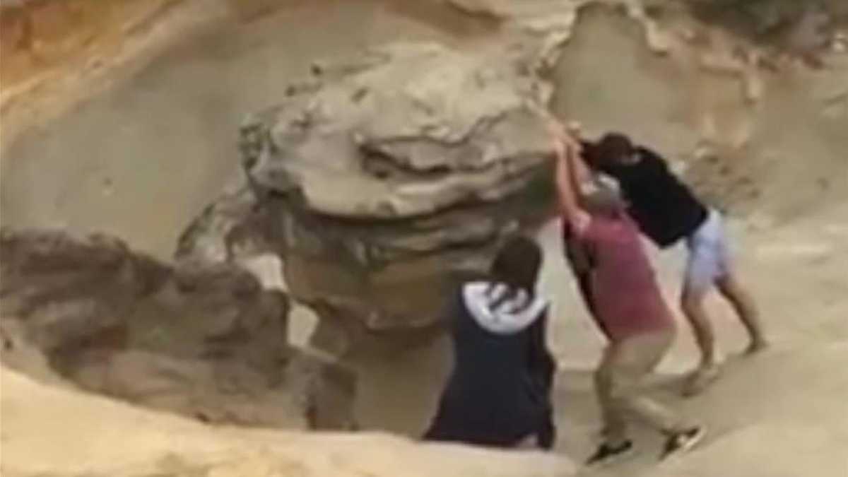 Vandals Destroy Famous Rock in Oregon, Spark Outrage