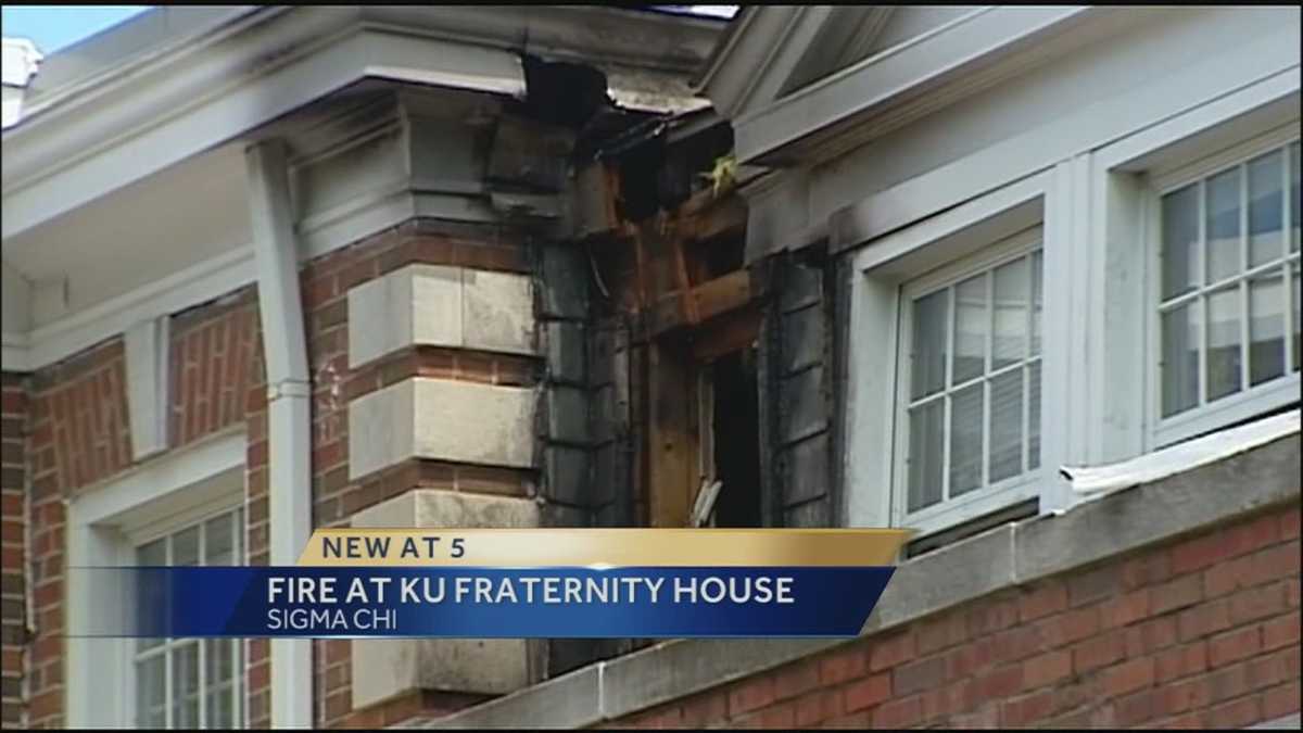 KU fraternity house damaged in fire