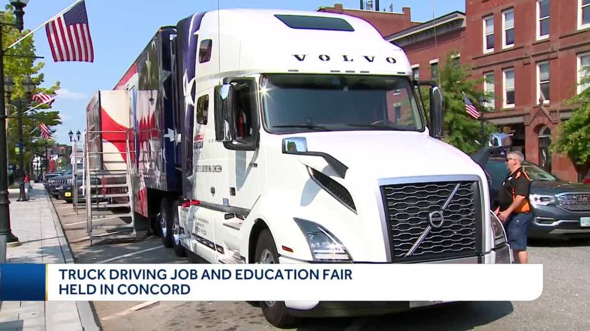 Tractor-trailer simulator visits Concord to spread message about safety