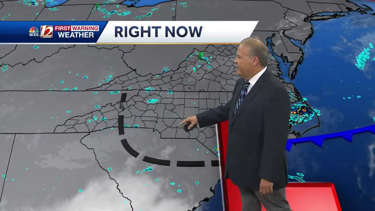 WATCH: Scattered Storms Sunday. Heat back this Week