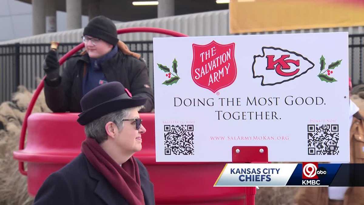 Salvation Army greets fans outside of Arrowhead Stadium