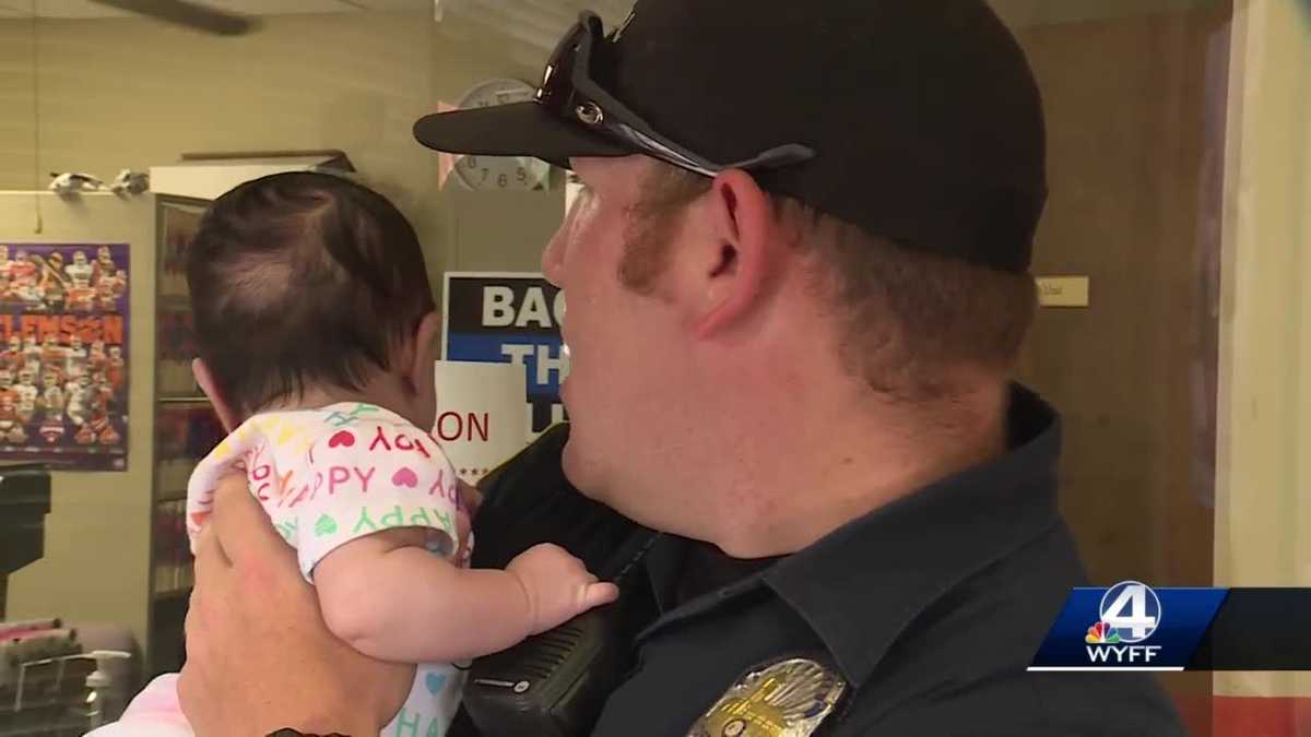 Upstate police officer saves choking baby
