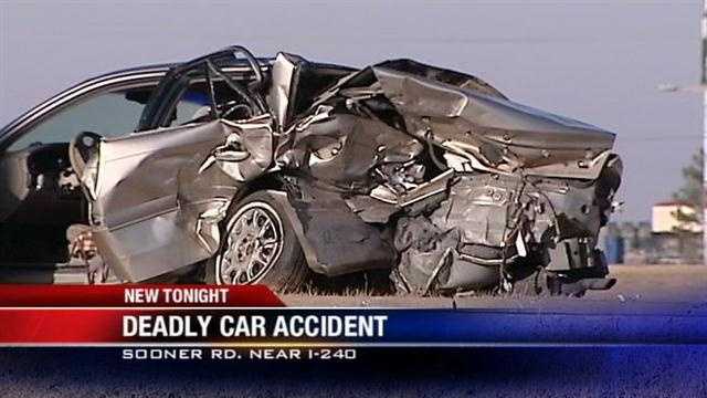 One person dead after car wreck on Sooner Rd.