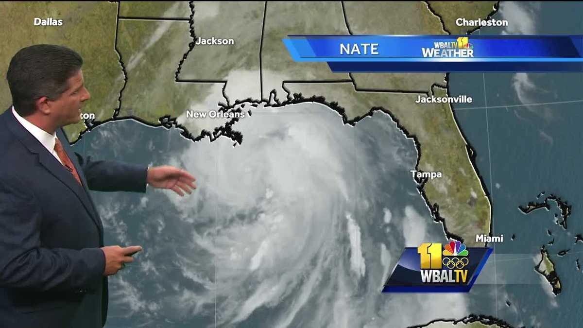 Tony tracks Hurricane Nate, shows when remnants reach Maryland