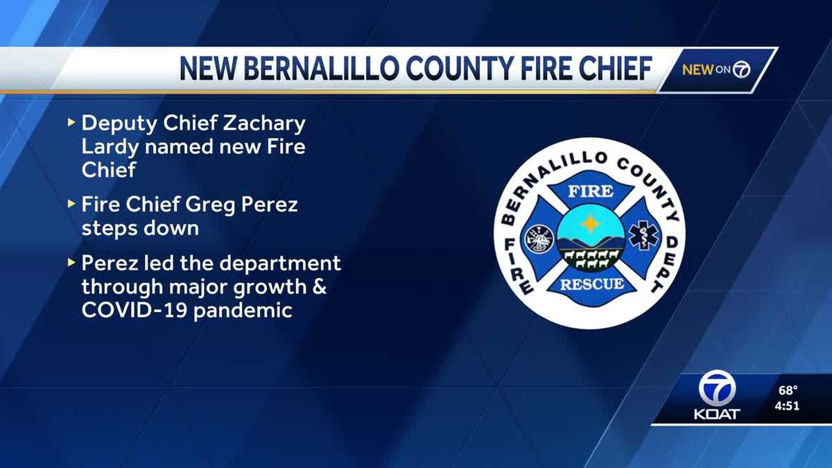 Bernalillo Co. thanks Fire Chief Greg Perez and names replacement