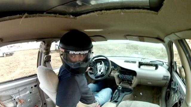 Andrew Setters in the 2013 Demolition Derby