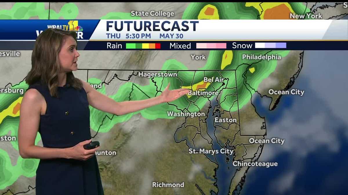 Slight risk for severe thunderstorms Thursday