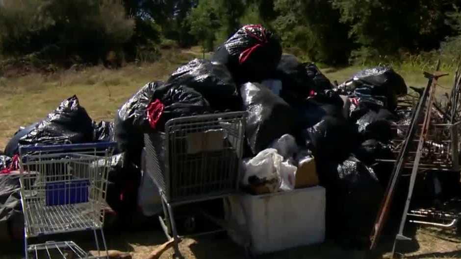 Volunteers clean up along American River for Coastal Cleanup Day