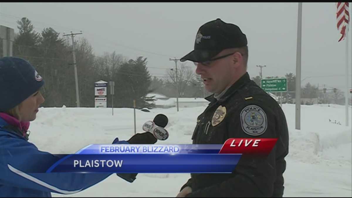 Plaistow police lieutenant offers advice as winter rages on