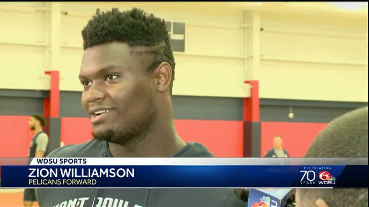 Zion Williamson addresses media on knee surgery