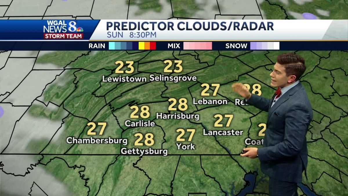 Colder, wintry end to the weekend