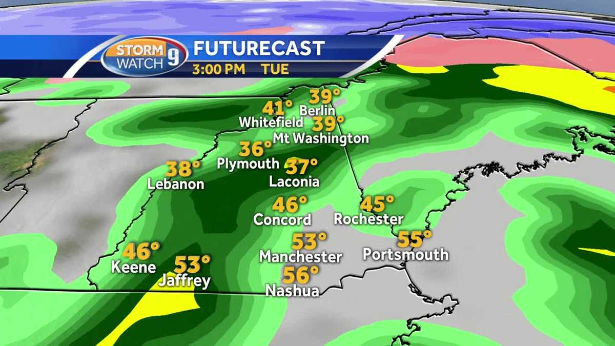 Hour-by-hour: Icy mix before heavy rainfall