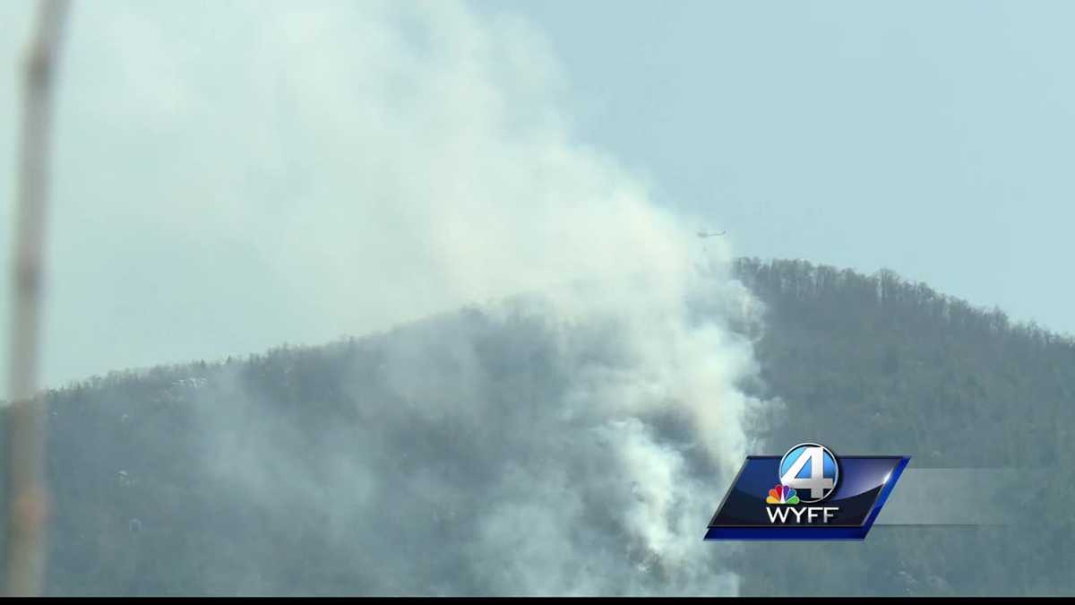 Hundreds of acres remain on fire in McDowell County, as the Dobson Knob ...