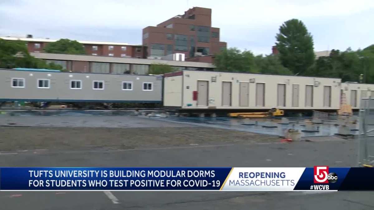 Modular dorms built for students with COVID-19