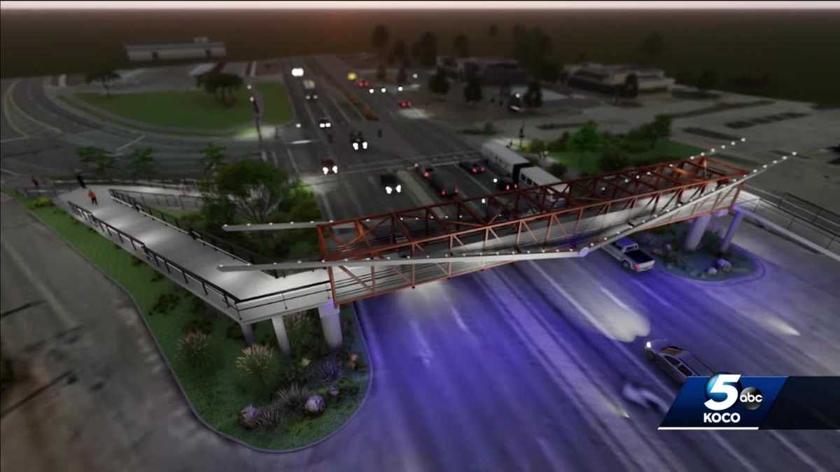 Construction underway for pedestrian bridge in northwest OKC