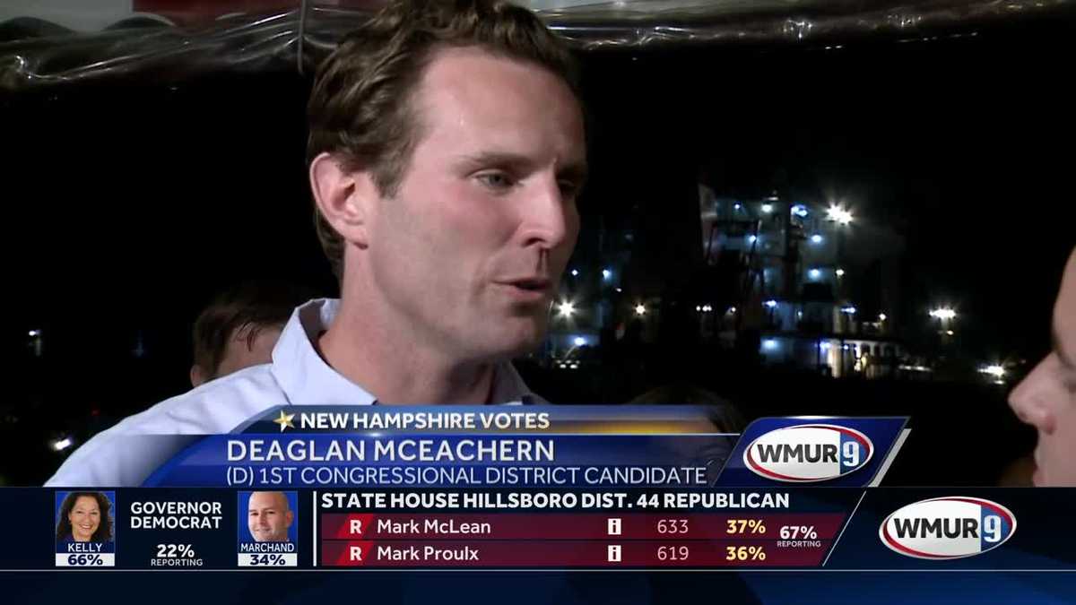 Deaglan McEachern speaks after coming up short in 1st CD race