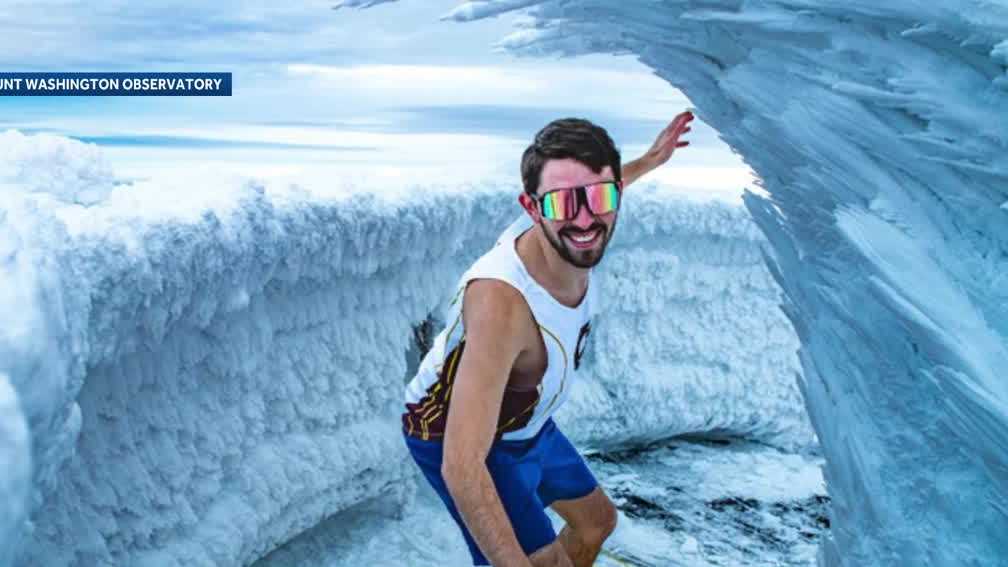 Rare Mount Washington Observatory rime ice 'wave' forms
