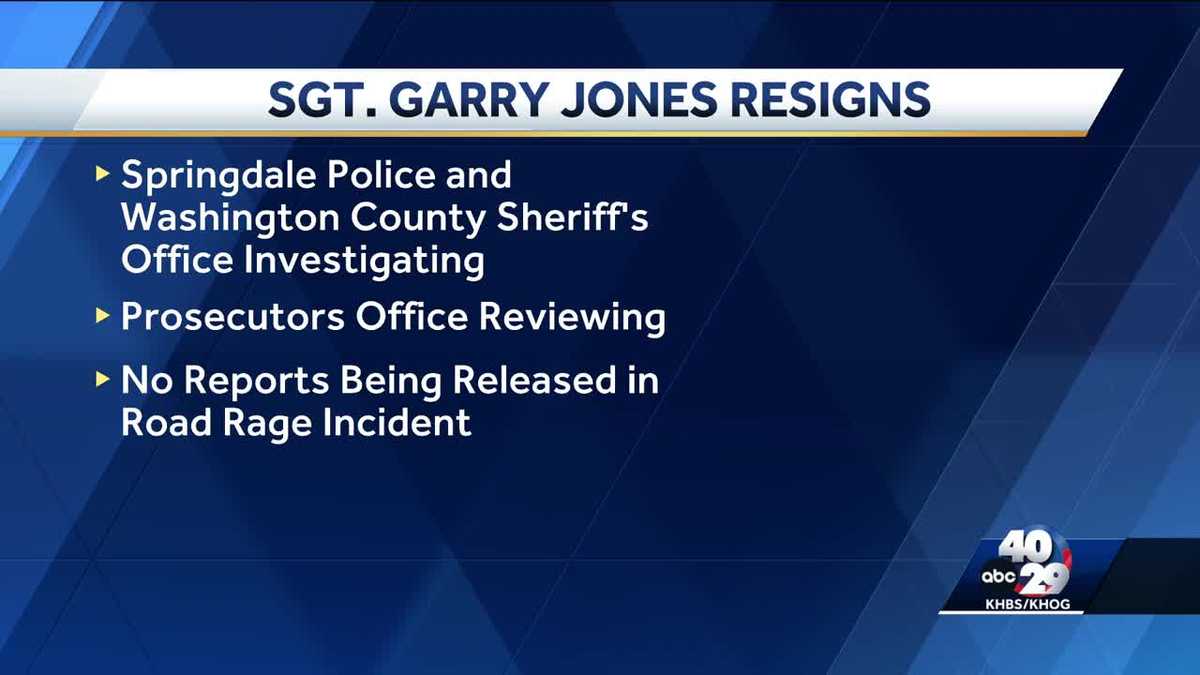 Springdale police officer resigns following road rage incident