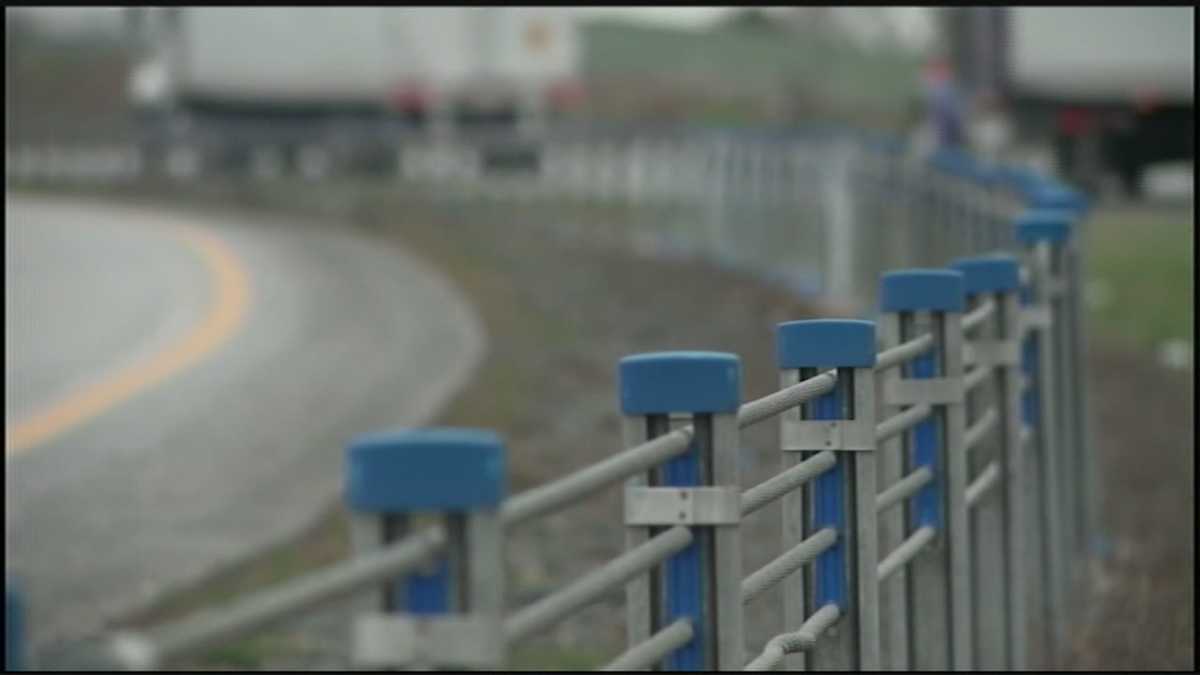 PennDOT installing metal cable median along I-81