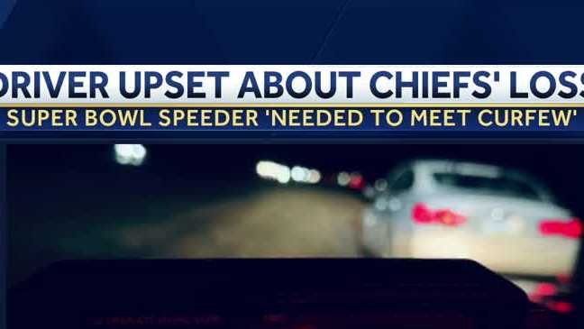 Driver caught going 115 mph said he was upset about the Chiefs’ Super ...