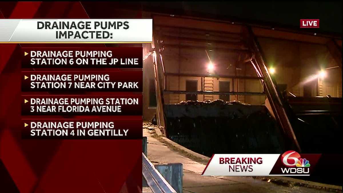4 pumps at different S&WB stations were knocked out during heavy rains