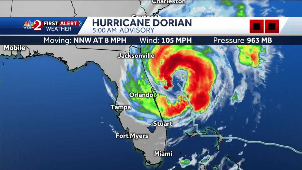 Hurricane Dorian lashes Central Florida coast