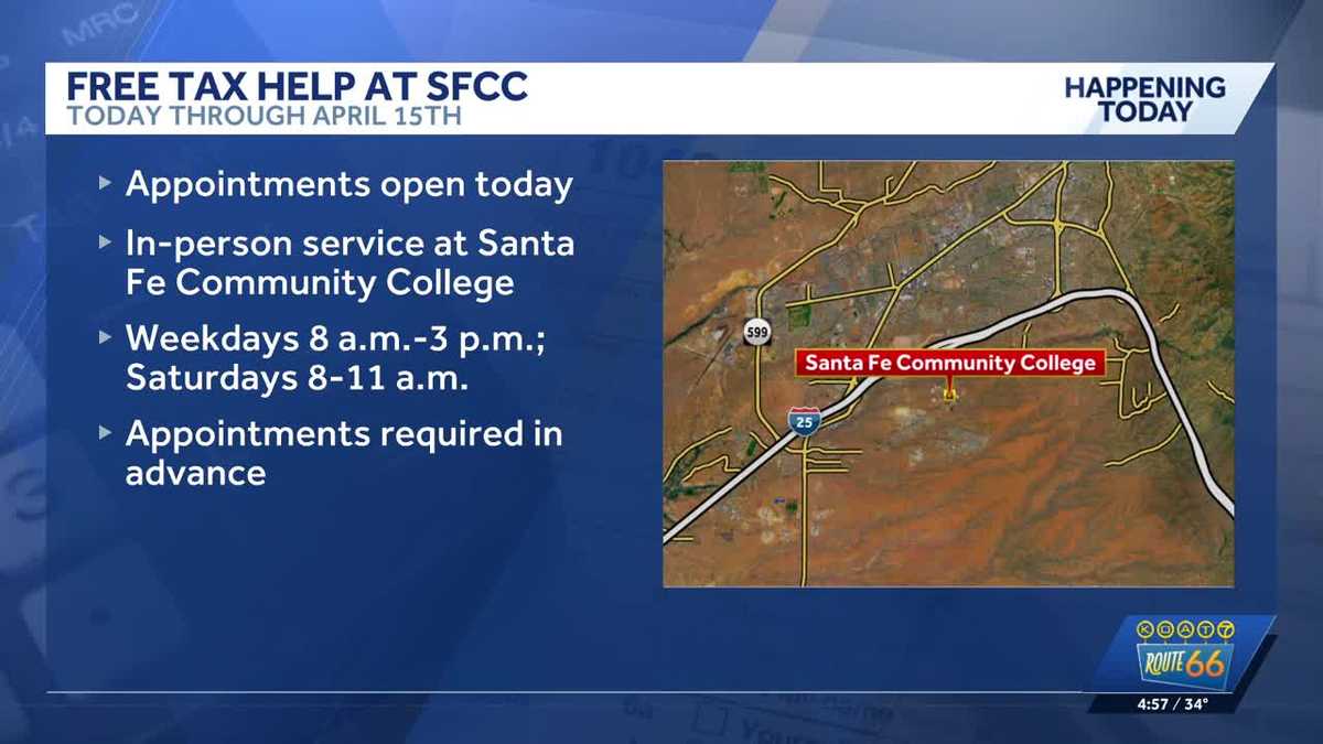 Free tax help appointments open in Santa Fe