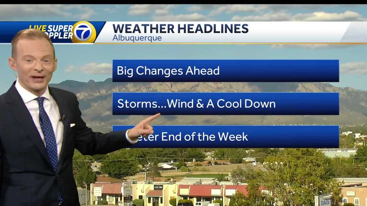 Big weather changes will be sweeping in