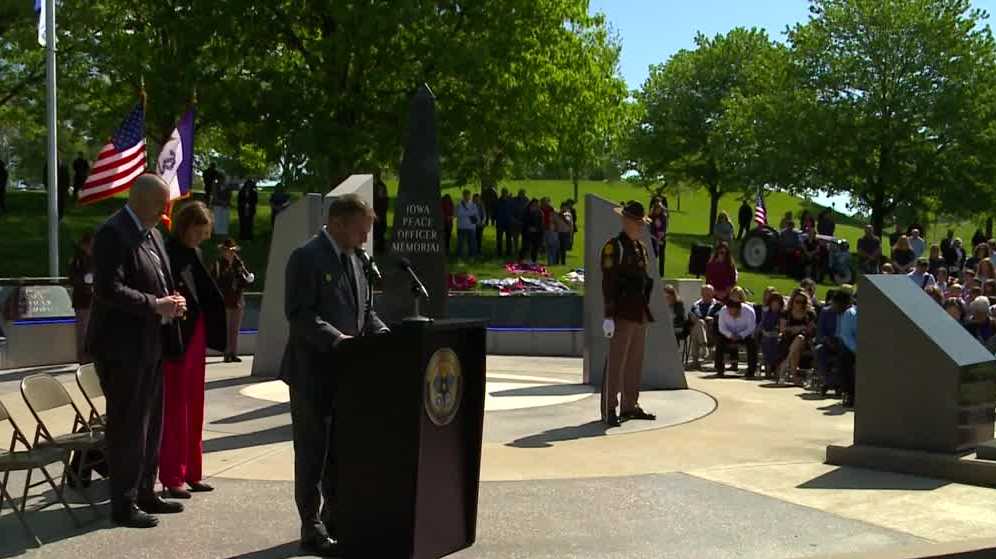 Kevin Cram, Phoukham Tran honored at Iowa Peace Officer Memorial