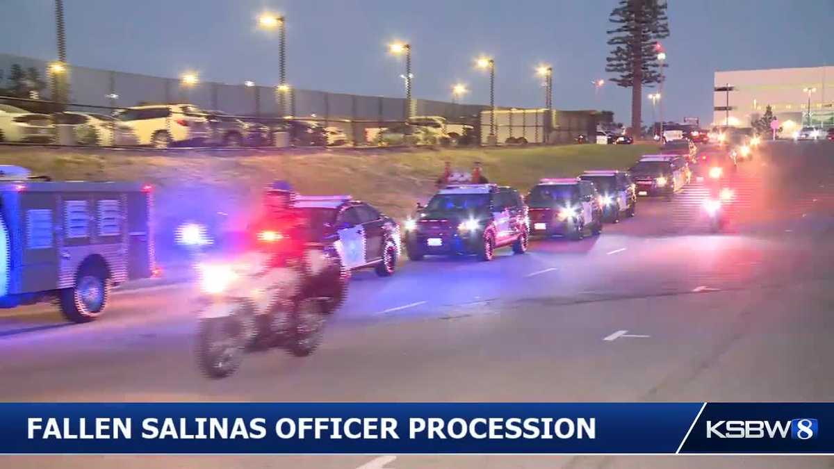 Watch: Full procession for California police officer