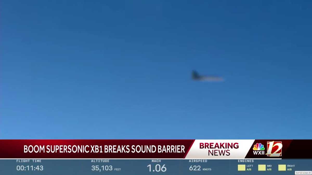 Boom Supersonic breaks sound barrier in test flight