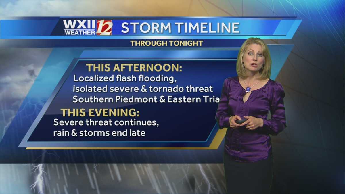 PM update: Michelle's severe weather timeline