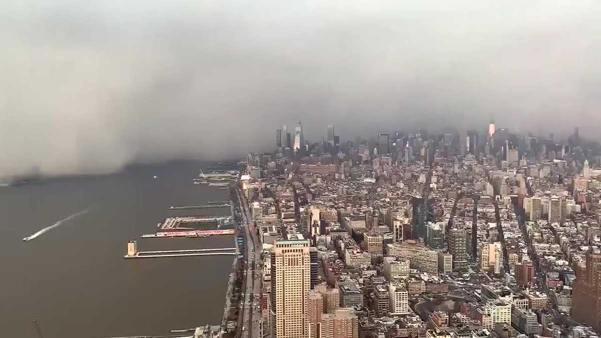 WATCH: Mesmerizing time-lapse video shows New York City snow squall